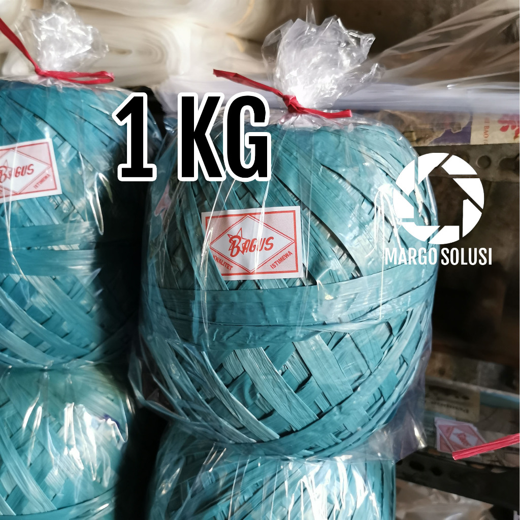 Jual Tali Plastik Rafia 1 Kg Rumput Jepang Makassar Merk Bagus | Shopee ...