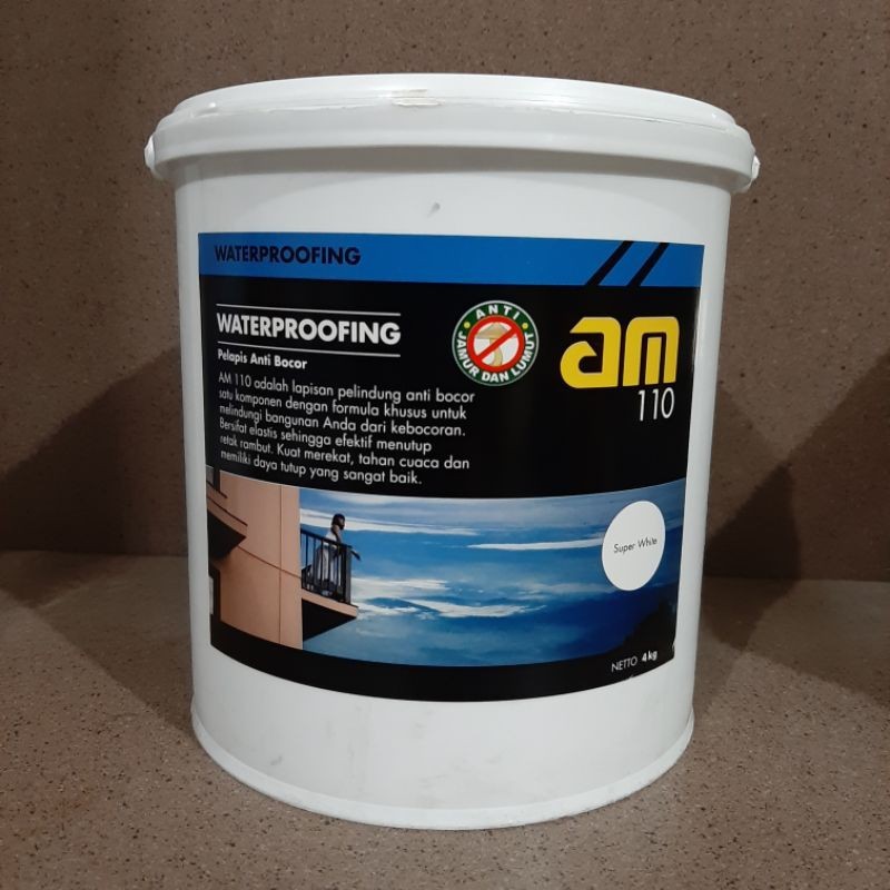 Jual AM 110 Cat waterproofing cat anti bocor 4 kg 4kg (Maroon Red ...