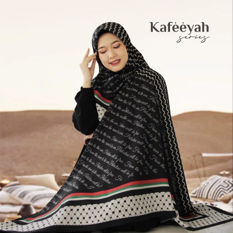 Jual Hijab Jumbo Syar'i Palestine Palestina Kafeeyah Series 140 x 140 ...