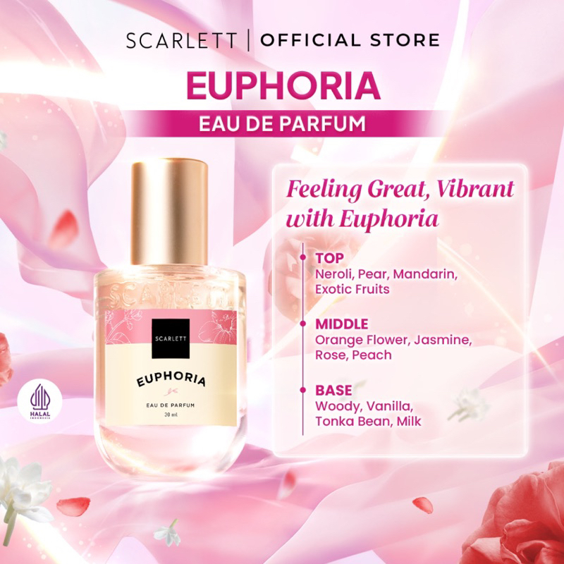 Jual SCARLETT EUPHORIA EAU DE PARFUM/PARFUM SCARLETT 30 ml | Shopee ...