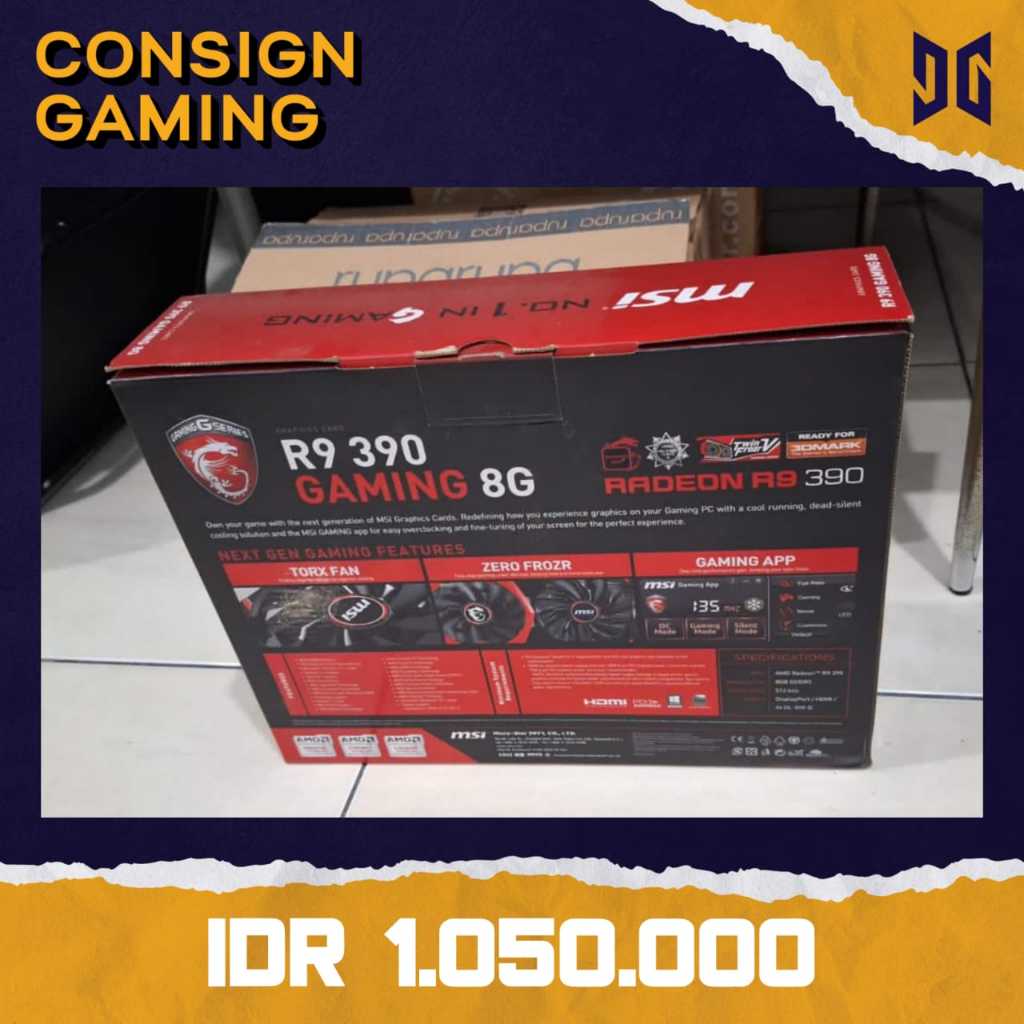 Jual MSI R9 390 8GB GDDR5 ( CODE : HD694.1 ) | Shopee Indonesia