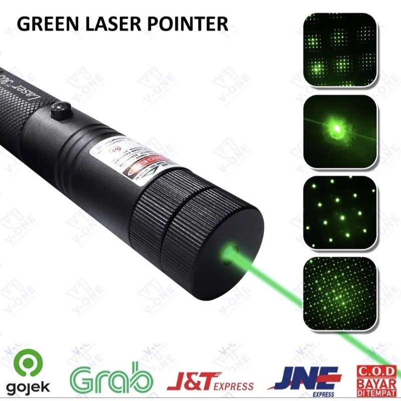 Jual Laser Pointer / Senter Green Laser Pointer Recharge 303 10km 1 ...