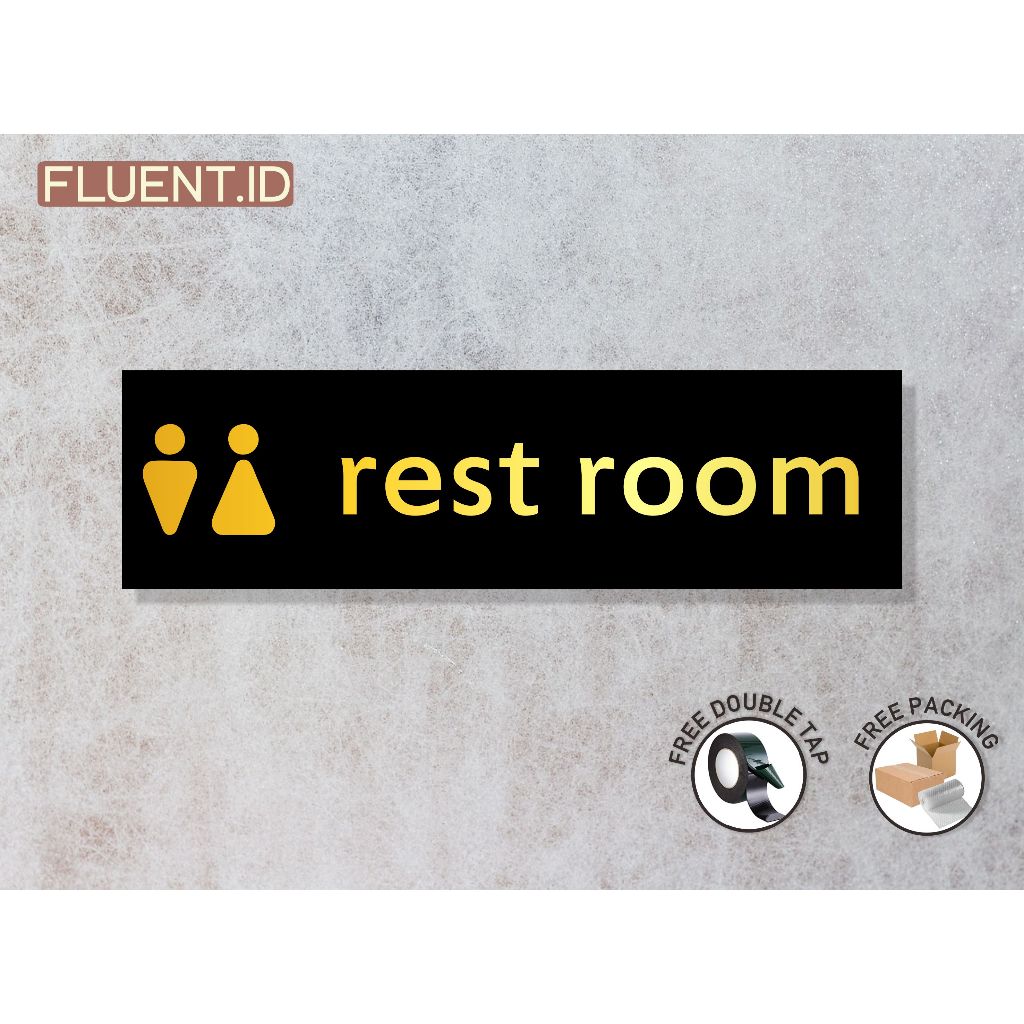 Jual Signboard Rest room Akrilik Minimalis | Akrilik Wc Toilet ...