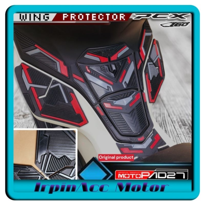 Jual TankPad PCX 160 Deckpad Full Set PCX 160 Rubber motopad27 premium ...