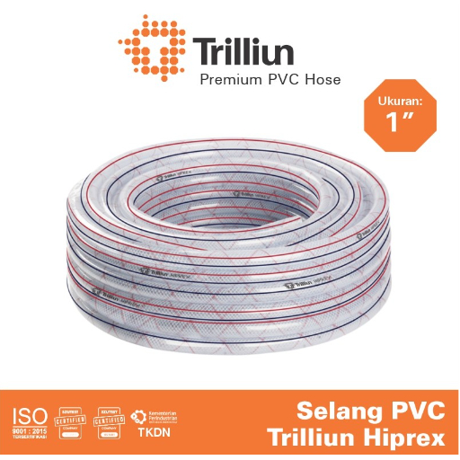 Jual SELANG AIR BENANG HIPREX 1'' inch Trilliun 1 roll 50mtr | Shopee Indonesia