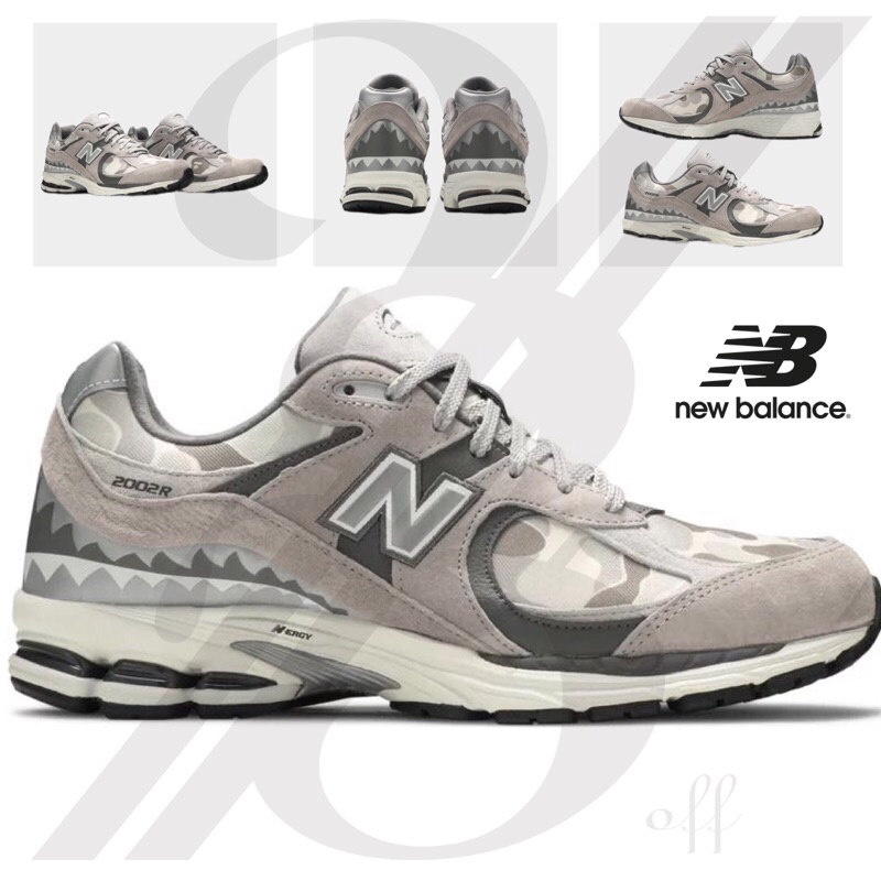 Jual Sepatu NB New Balance Bape X 2002 R bape Grey | Shopee Indonesia