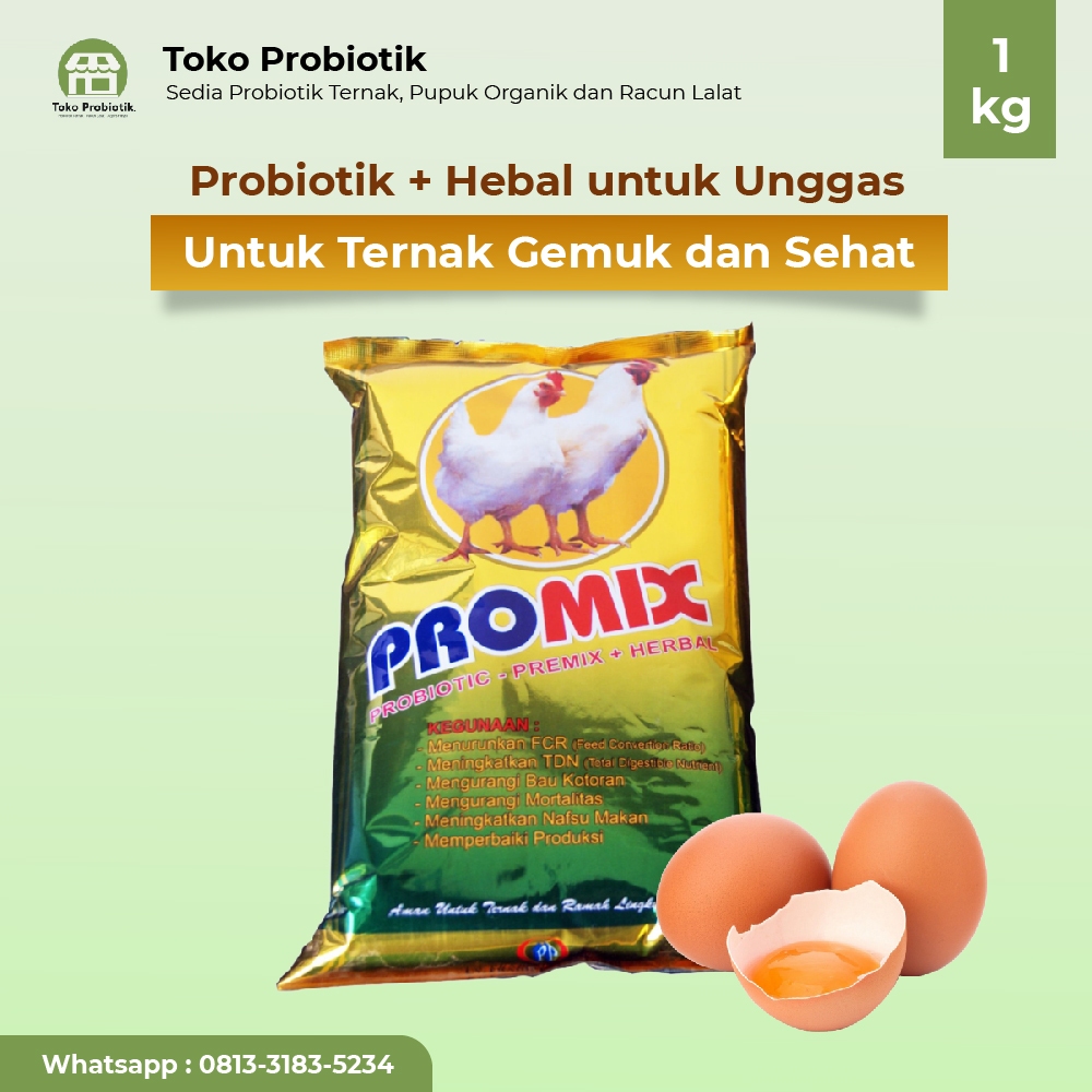 Jual Promix - Probiotik Ternak Unggas untuk Penggemukan dan Kesehatan ...