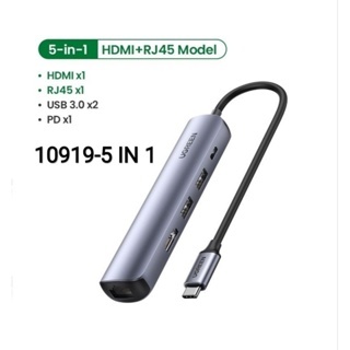 Jual UGREEN 15495 Adapter 5in1 USB-C To USB 3.0 - HUB uGREEN HDMI 4K PD100W For Macbook 15495 ...