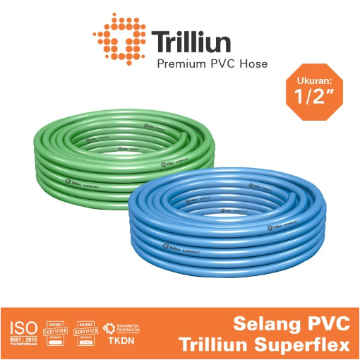 Jual SELANG AIR 1/2'' INCH ECERAN TRILLIUN SUPERFLEX TAMAN KEBUN ...