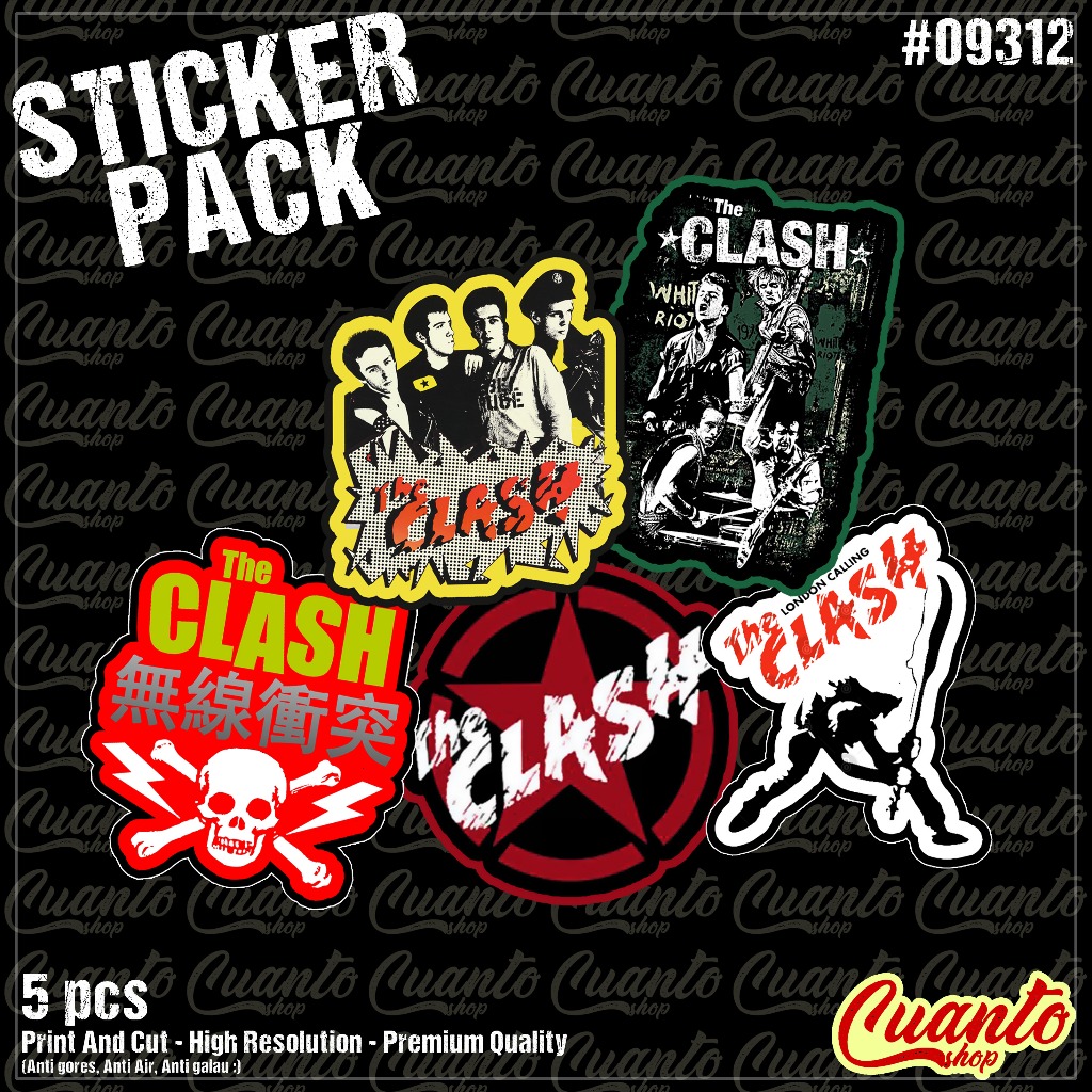 Jual STICKER STIKER THE CLASH / STIKER STICKER BAND PUNK ROCK LEGEND ...