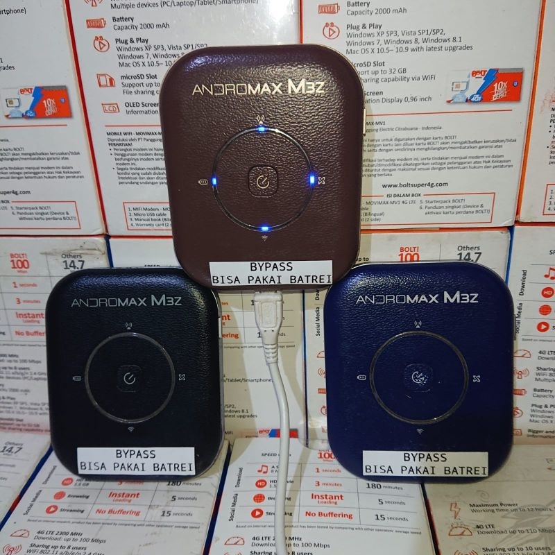 Jual Modem Mifi M3Z Bypass Unlimited Smartfren 4G [B5'B40] LTE 850/2300 Tutup & Baterai Tidak ...