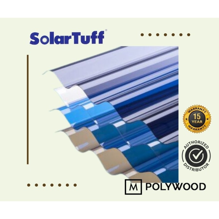 Jual Atap SolarTuff Premium Corrugated Polycarbonate Roofing | Shopee ...
