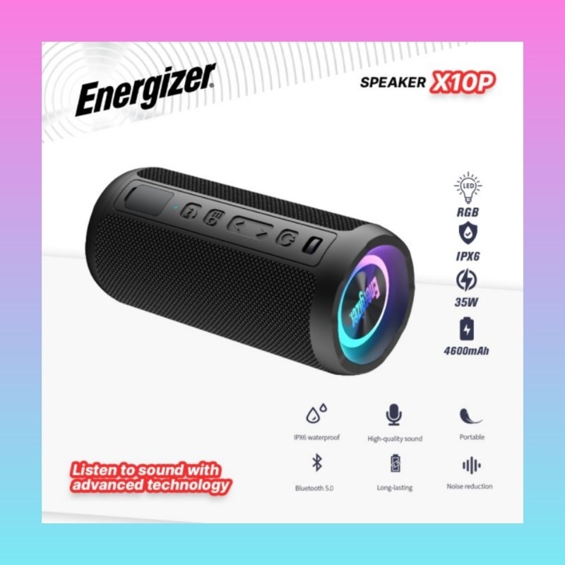 Jual Energizer X10P BTS206 Bluetooth Speaker Portable Wireless 12W 4600mAH IPX6 | Shopee Indonesia