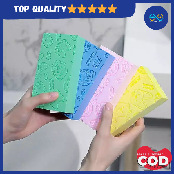 Jual Spons mandi Busa Lembut pengangkat pembersih Daki Shower spons ...