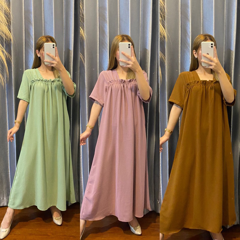 Jual RX FASHION - DASTER ZARA CRINCLE AIRFLOW / LAILA DRESS / SHENA ...