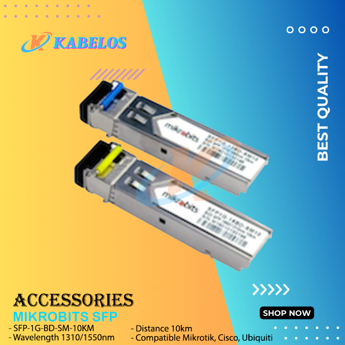 Jual Mikrobits SFP Transceiver SFP-1G-BD-SM-10KM | Shopee Indonesia