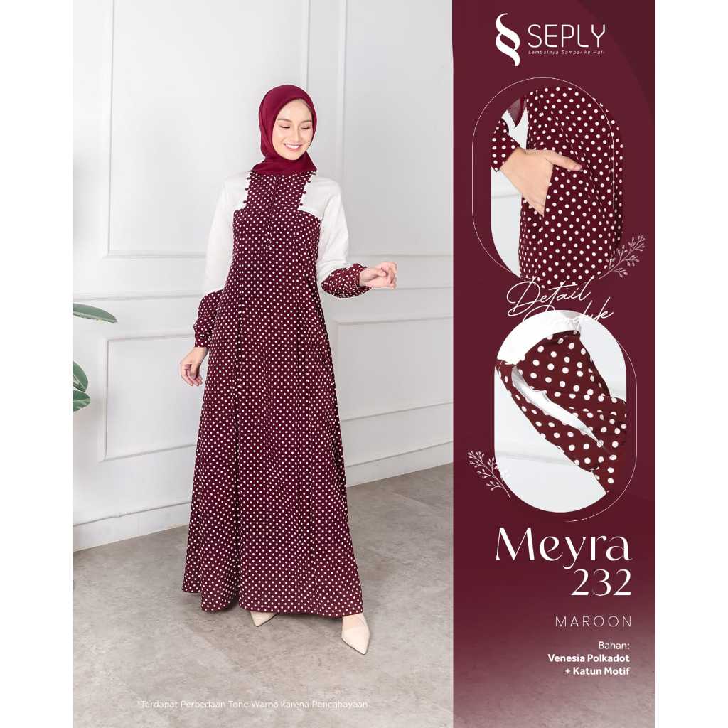 Jual Gamis Daily Meyra 232 by Seply Official / Gamis Meyra / Gamis ...