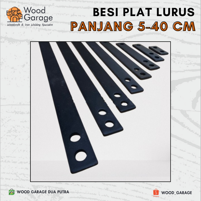 Jual Plat Besi Pangkon Penggaris Kenalpot/Tromol 3 Lubang tebal 4mm ...