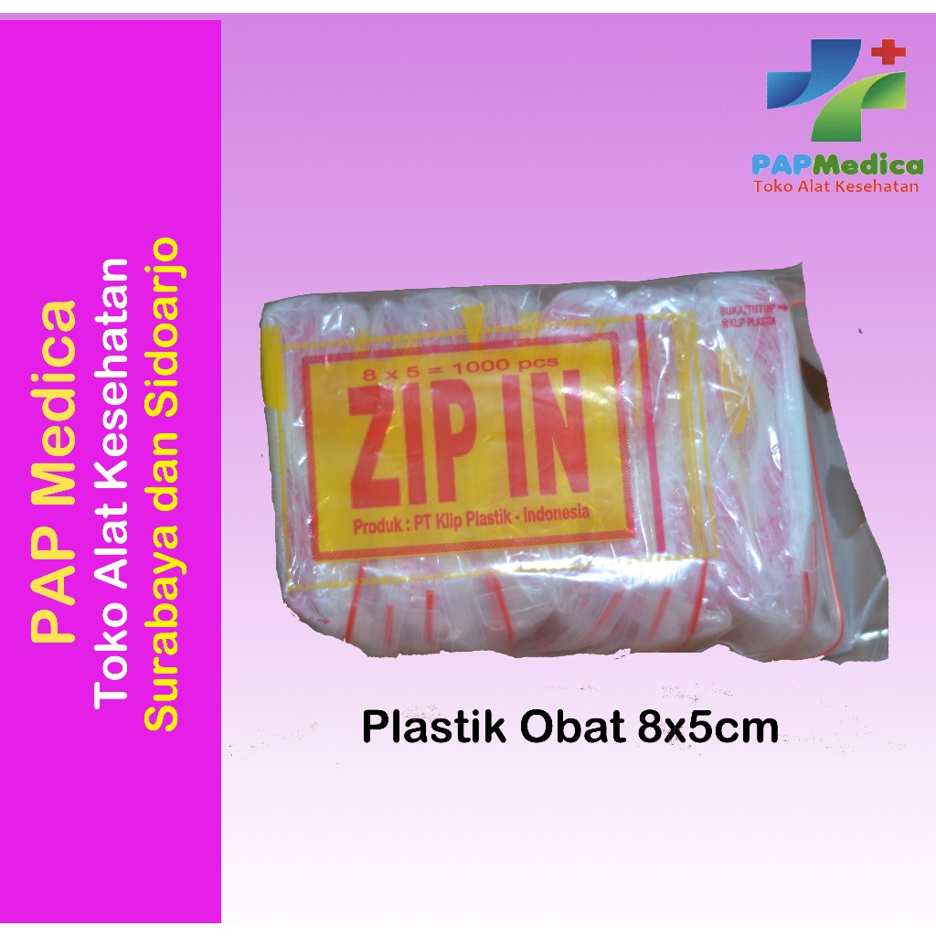 Jual Plastik Klip 5x8 PUYER / Plastik obat / Plastik cetik / isi 100 ...