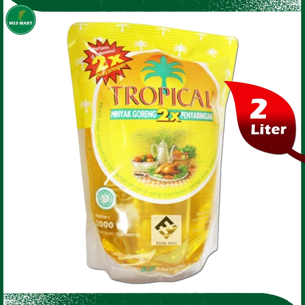 Jual TROPICAL MINYAK GORENG 2 LITER - MS3 MART | Shopee Indonesia
