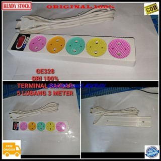 Jual G328 Yunior ori 100% Terminal kuningan 5 lubang 3 meter socket ...