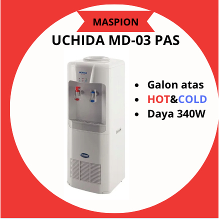 Jual MASPION DISPENSER GALON ATAS UCHIDA MD03PAS/MD03 PAS/MD 03PAS/MD ...
