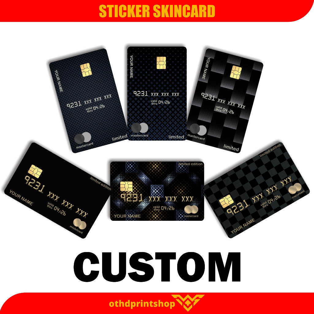 Jual Stiker Atm Custom Stiker Custom Sticker Atm Custom Skincard ...