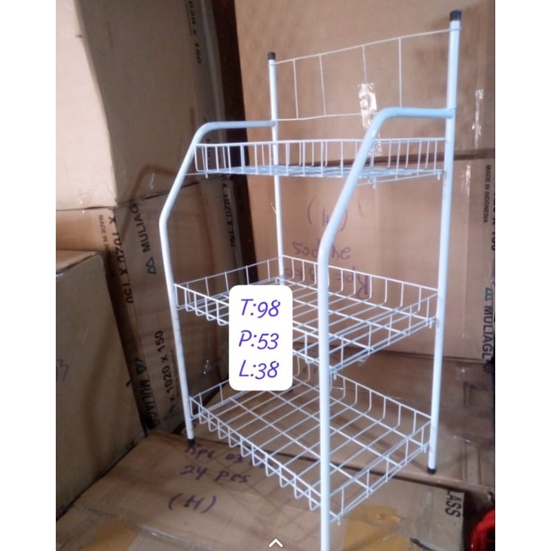 Jual Rak Roti , Rak Ciki 3 Susun Murah, Rak Serbaguna | Shopee Indonesia