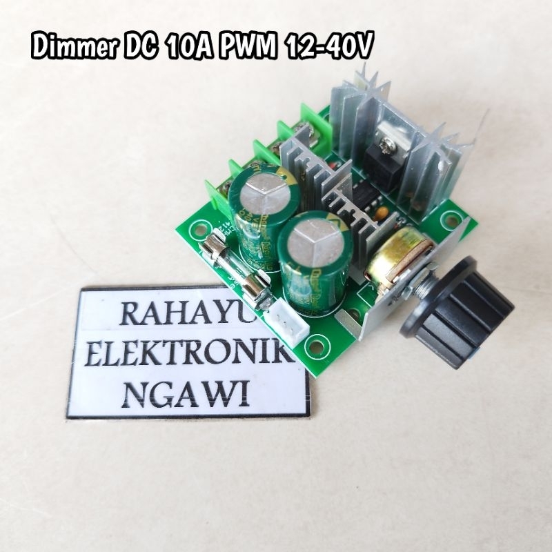 Jual Dimmer DC 10A PWM 12-40V MOTOR SPEED / Speed Controller | Shopee Indonesia