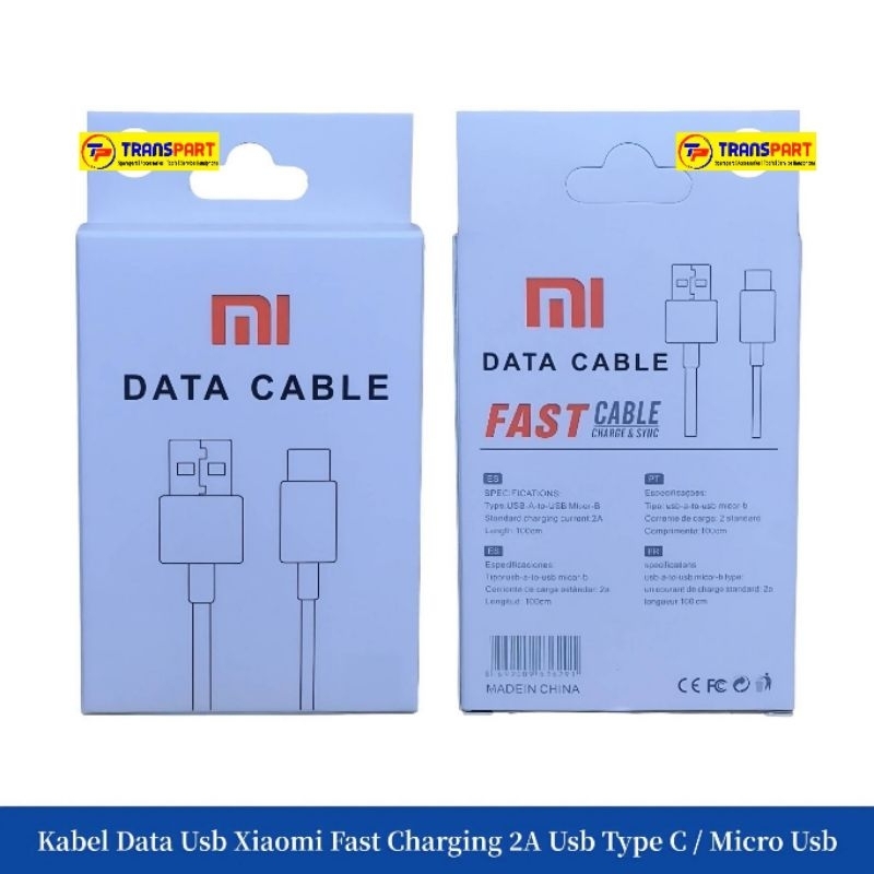 Jual Kabel Data Usb Xiaomi Fast Charging 2A Usb Type C / Micro Original ... Jual Kabel Data Usb Xiaomi Fast Charging 2A Usb Type C / Micro Original ...