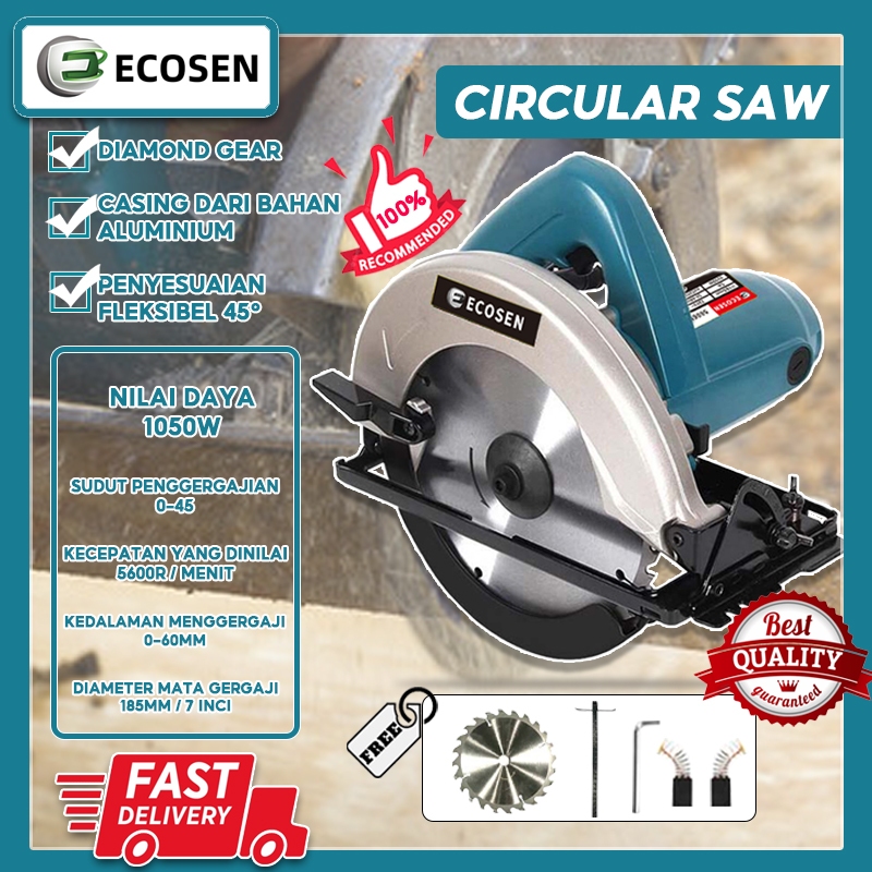 Jual ECOSEN Circular Saw Mesin Gergaji Kayu Triplek Sirkel Serkel Japan Tehnologi Mesin Potong ...