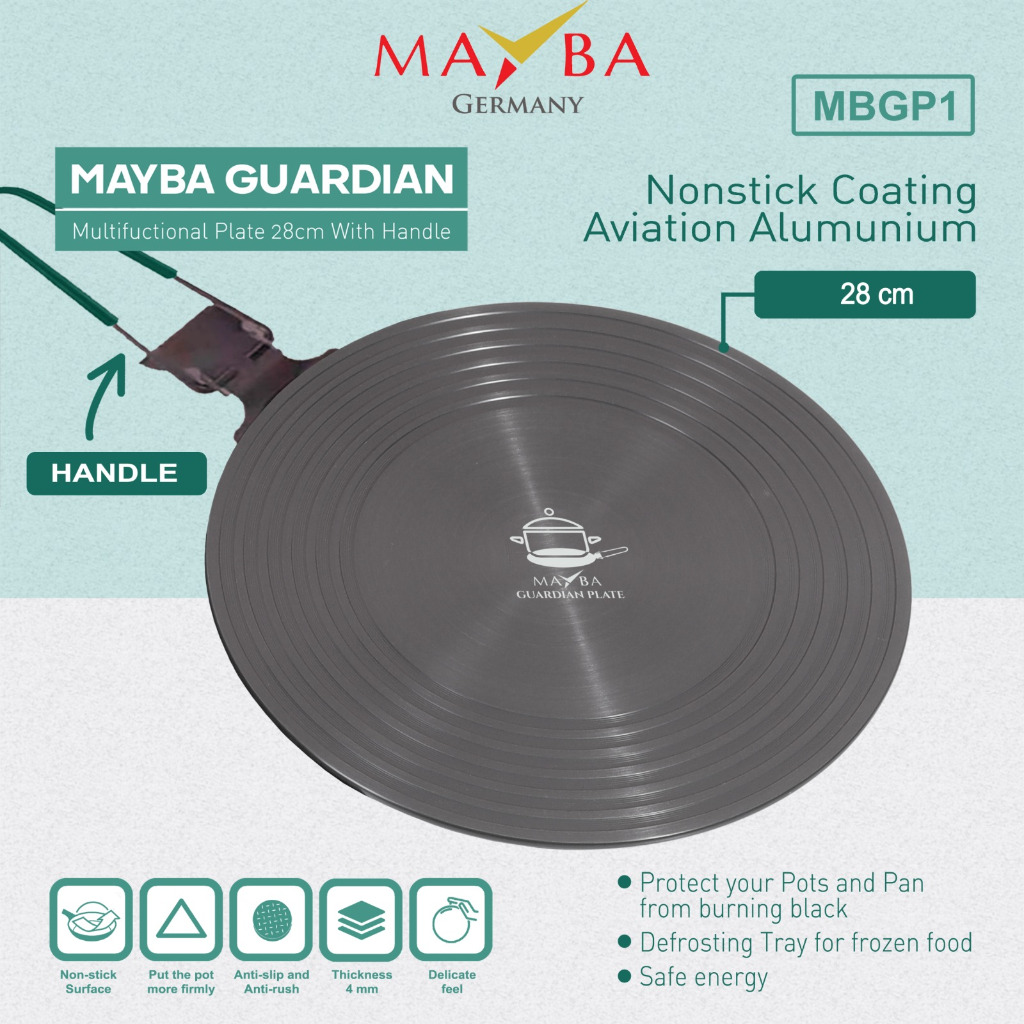 Jual MAYBA GUARDIAN Alas Panci Anti Gosong Ukuran 28 CM dengan Gagang ...
