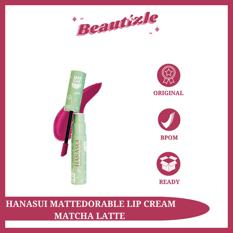 Jual HANASUI MATTEDORABLE LIP CREAM MATCHA LATTE | Shopee Indonesia