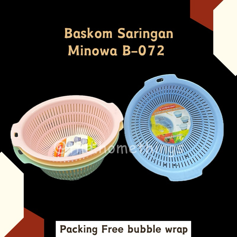 Jual BASKOM SARINGAN MINOWA B-072 / BOWL SARINGAN BULAT YOSHIKAWA B-072 ...