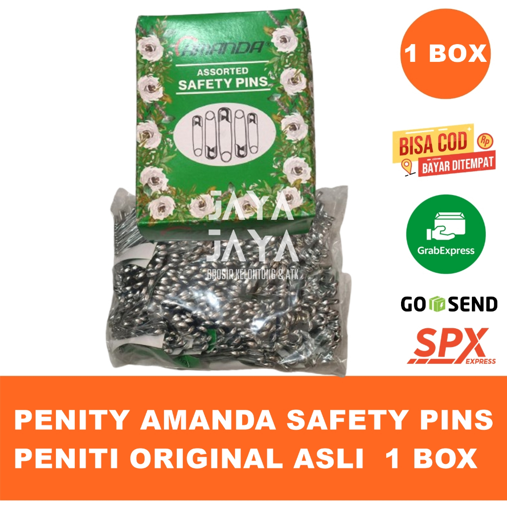 Jual PENITY AMANDA SAFETY PINS PENITI ORIGINAL ASLI 1 BOX | Shopee ...