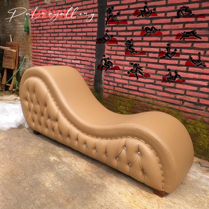 Jual Kursi Sofa Tantra Kamasutra Pasutri - Coklat Oscar | Shopee Indonesia