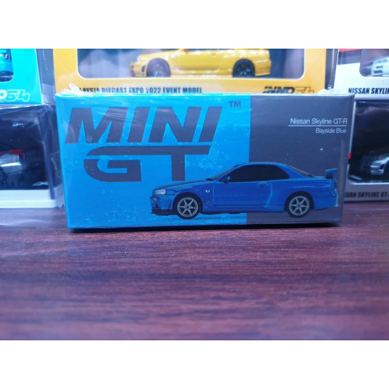 Jual Mini GT MiniGT MGT 341 Nissan Skyline GT-R R34 Bayside Blue Biru ...