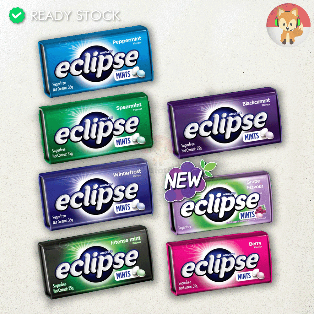Jual ECLIPSE Mints Sugar Free Flavour 35g Permen Impor | Shopee Indonesia