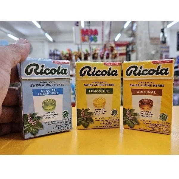 Jual ED 02.26 PACK - PERMEN RICOLA BOX ORI / MENTHOL / LEMON MINT - PELEGA TENGGOROKAN | Shopee ...