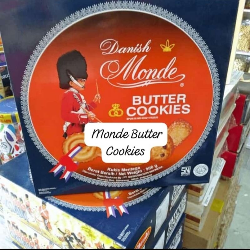 Jual Biskuit Roti Monde Kartonan Butter Cookies 454gr & 908gr Biscuit ...