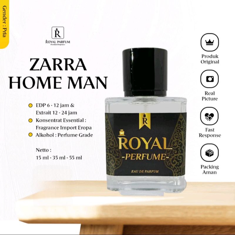 Jual Royal Parfum Pria Zarra Homme For Men EDP Eau De Perfume & Extrait ...