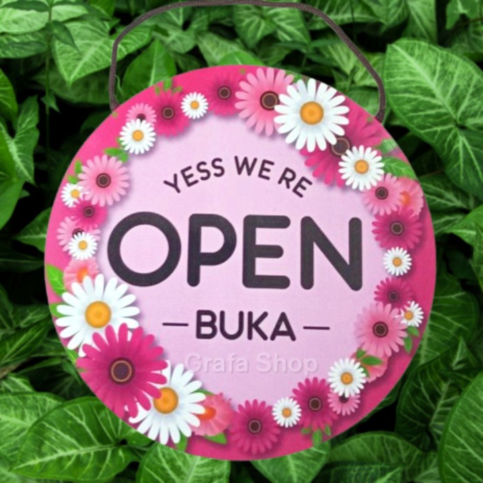 Jual Grafa Open Closed Sign Toko | Shopee Indonesia