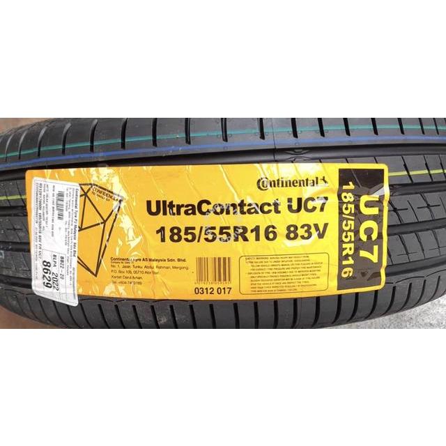 Jual 185/55 R16 BAN MOBIL CONTINENTAL ULTRA CONTACT UC7 | Shopee Indonesia