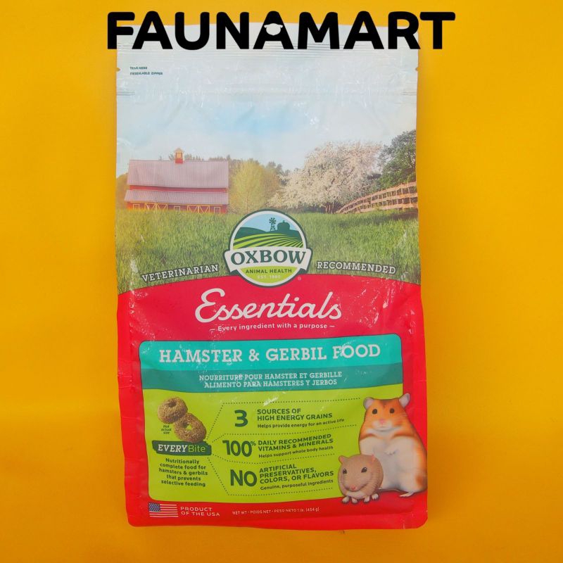 Jual Oxbow Essentials Hamster Gerbil Food 454 gr | Shopee Indonesia