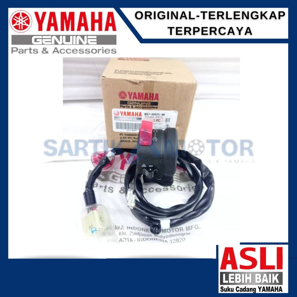Jual SWITCH, HANDLE 2 (BS71) Saklar Kanan R25 New Original YAMAHA (BS7-H3975-01) | Shopee Indonesia
