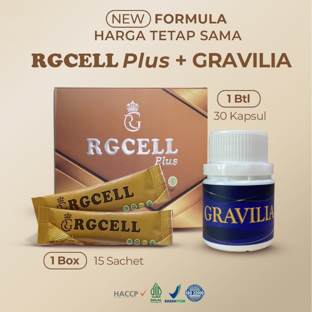 Jual RG CELL 100% 1 BOX + 1 BOTOL GRAVILIA | Shopee Indonesia