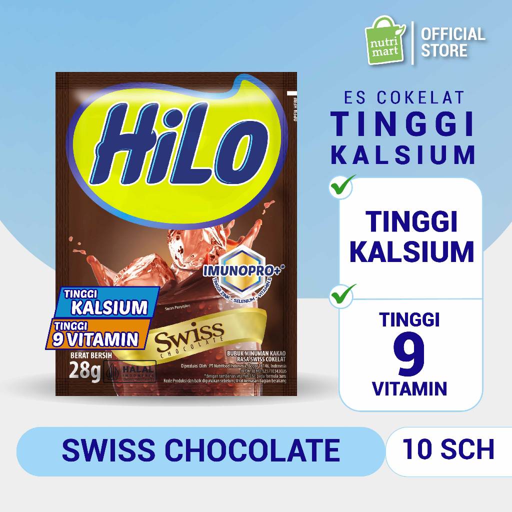 Jual Hilo Swiss Chocolate 10 sachet - Minuman Cokelat | Shopee Indonesia