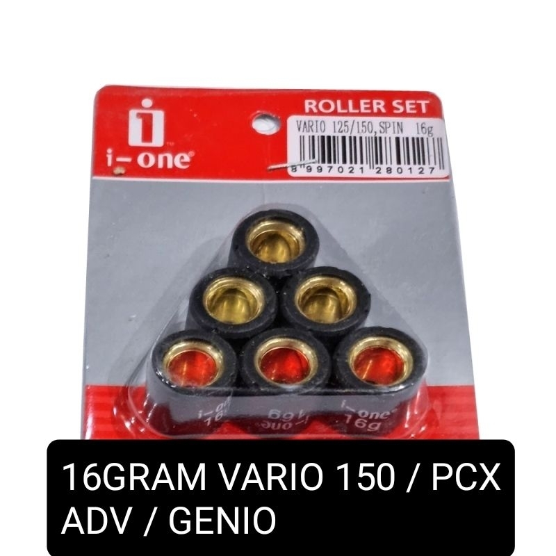Jual ROLER ROLLER RACING 16 GRAM VARIO 150 / 125 FI / PCX ADV GENIO ...