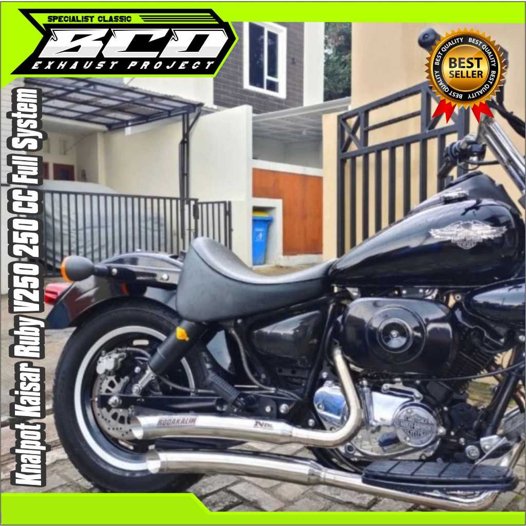 Jual Knalpot Kaisar Ruby V250 250 CC Full System | Shopee Indonesia