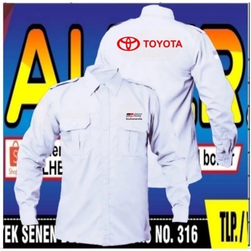 Jual kemeja Toyota gazoo racing baju Toyota gazoo racing seragam Toyota ...